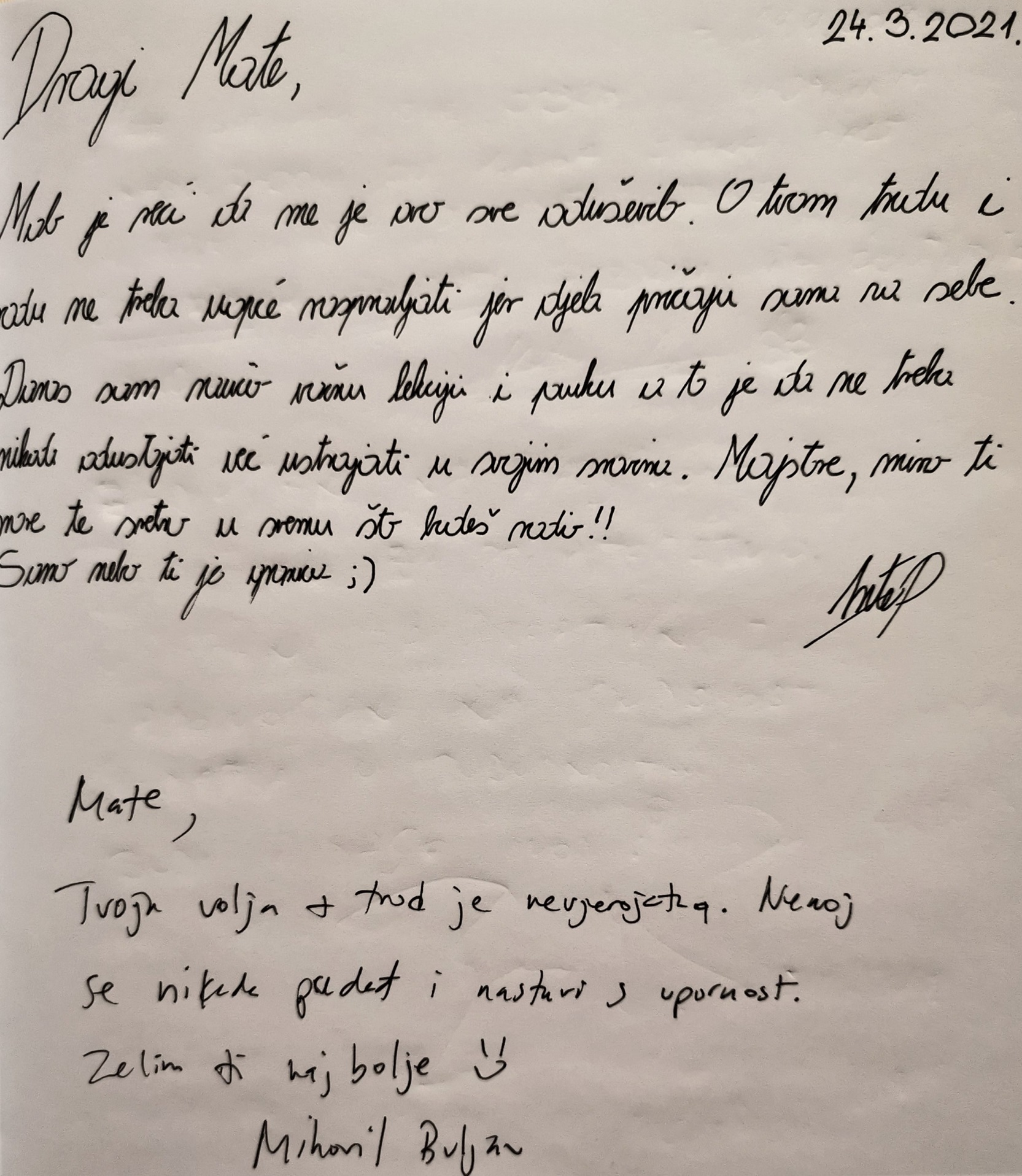 Mihovil Buljan i Ante Perkušić posjetili kiparski atelje Mate Turića u ...