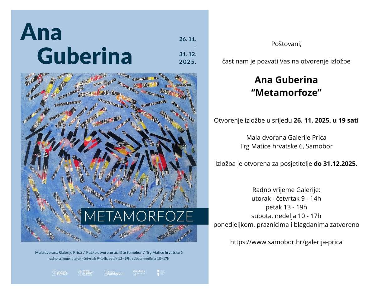 Ana Guberina izlaže u Galeriji Prica u Samoboru | Akademija Art Zagreb